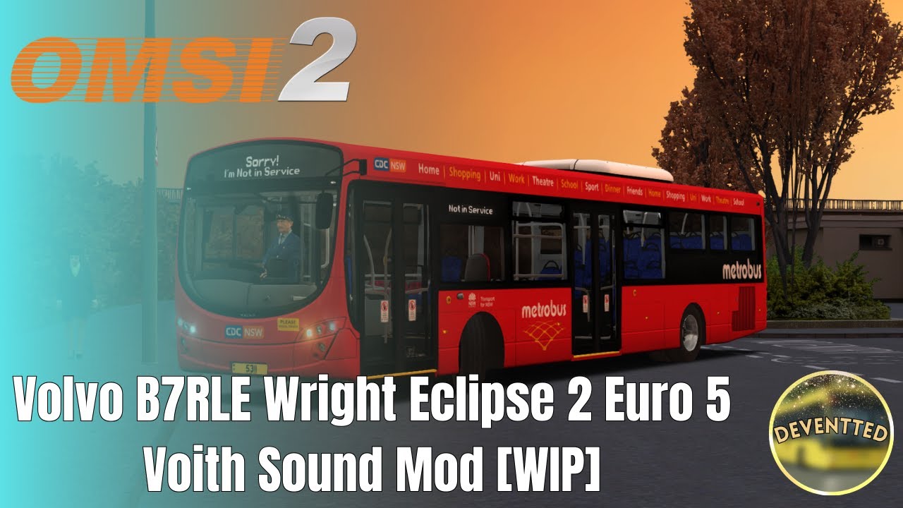 OMSI 2 | Volvo B7RLE Wright Eclipse 2 Euro 5 Voith Sound Mod! - YouTube