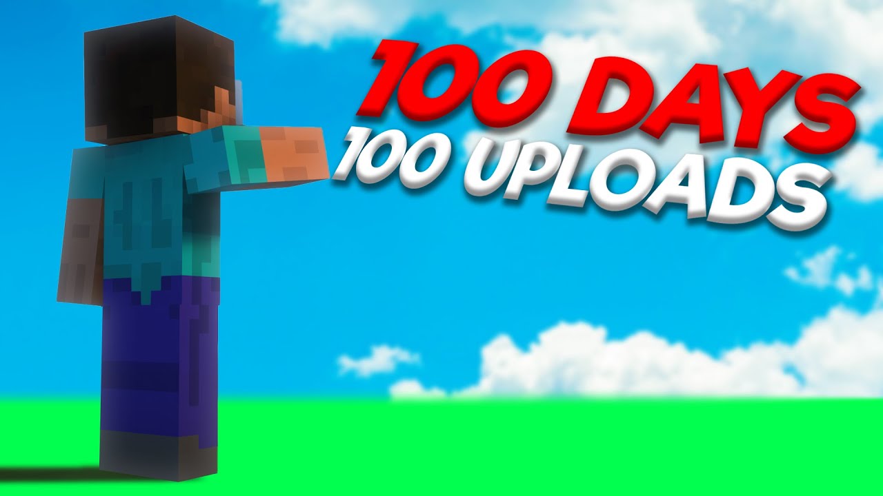 Minecraft videos for 100 Days... - YouTube