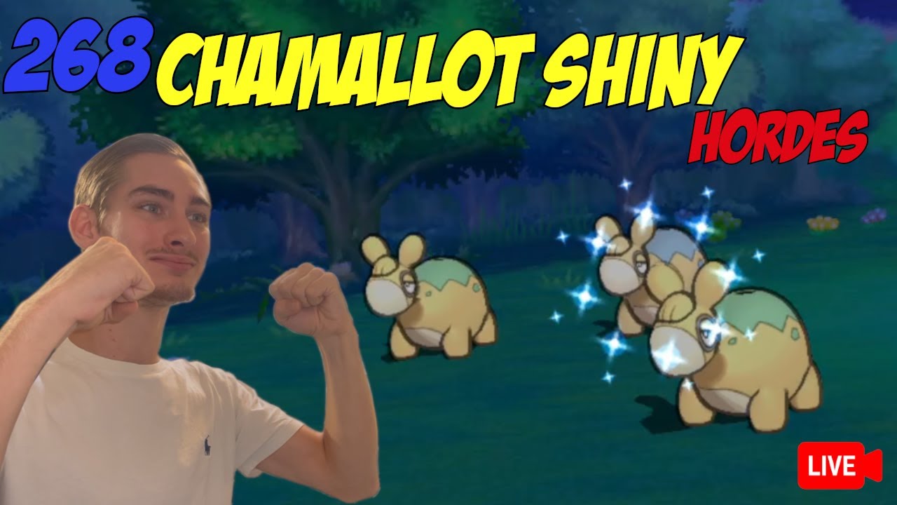 LIVE RÉACTION - CHAMALLOT SHINY SUR ROSA EN 499 HORDES - SHINYDEX 268/ ...