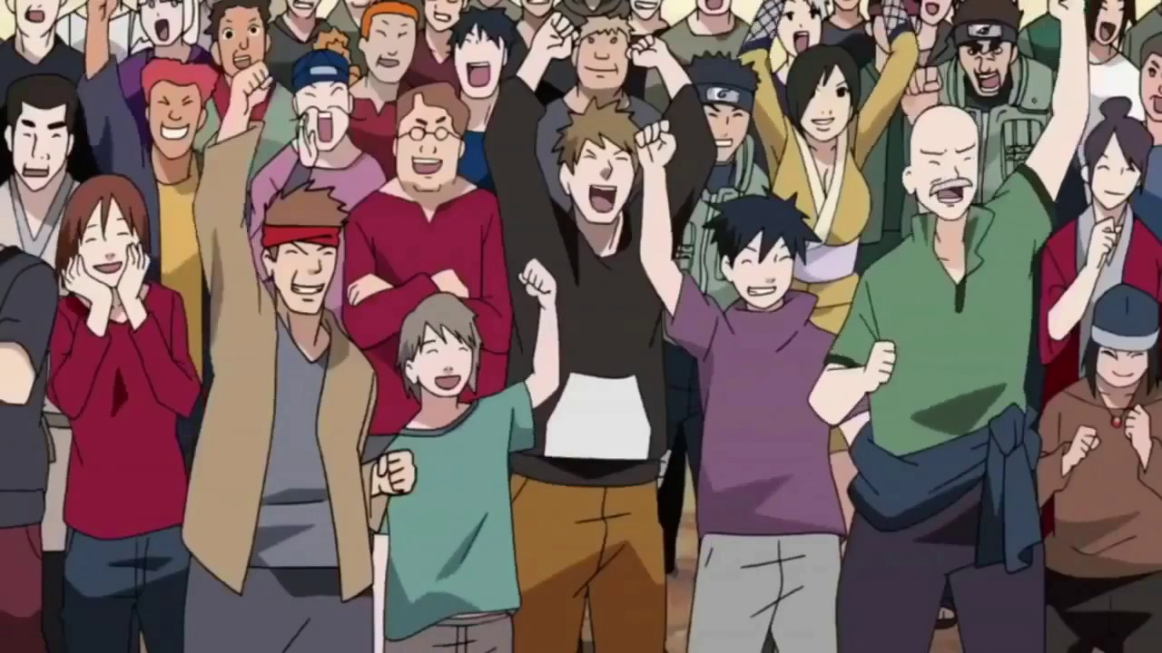 The Village Welcomes Back Naruto After Defeating Pain - YouTube