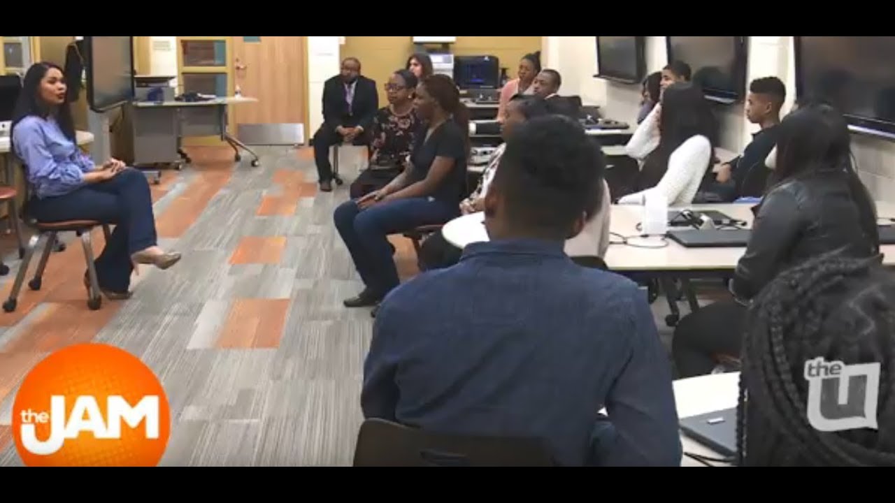 Felicia at TF North High School for Career Day - YouTube