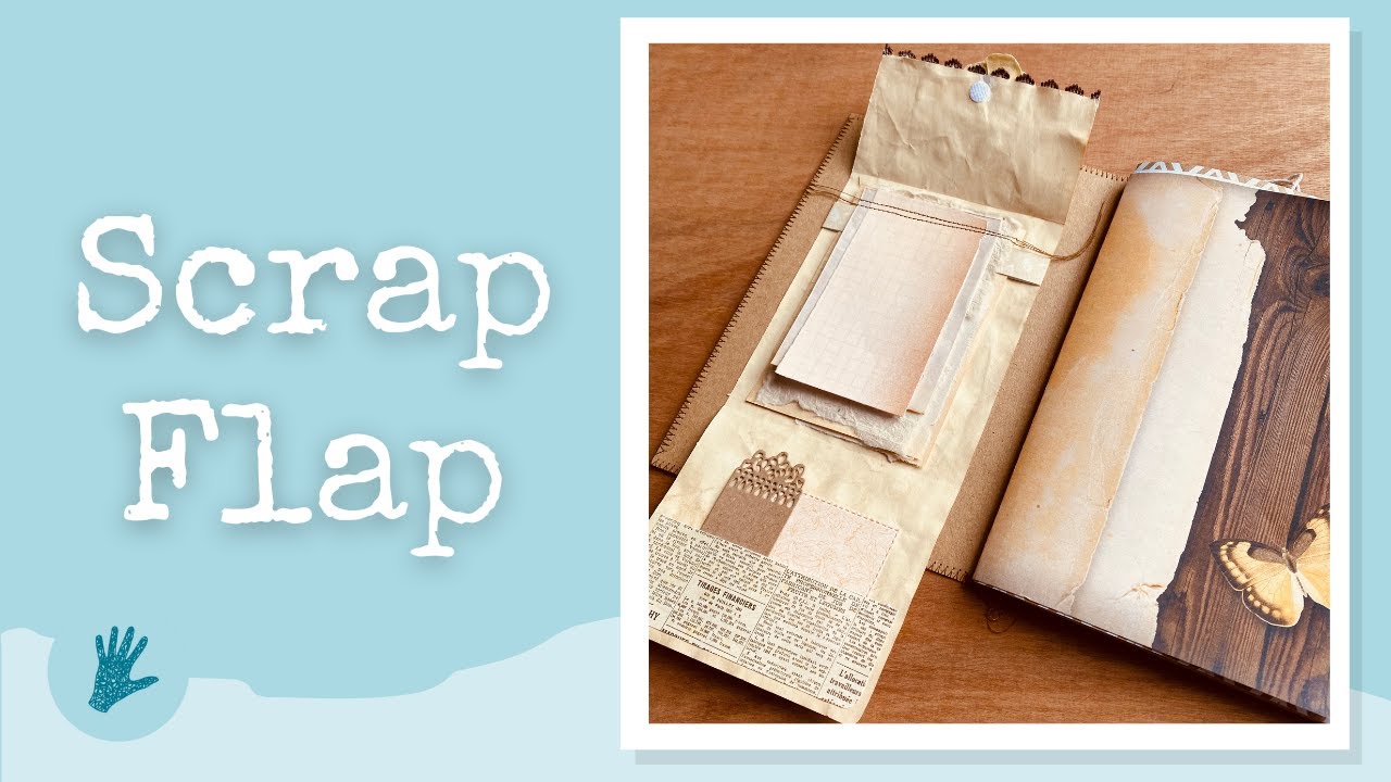 HIDDEN SCRAP PAPER FLAP - Craft With Me - Junk Journal Page Inspiration ...