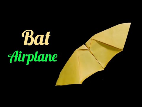 Origami bat airplane | How to make fa paper bat plane - YouTube