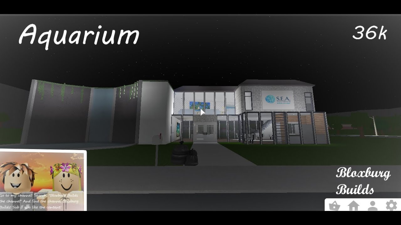 Aquarium 36k | Speedbuild | Roblox Bloxburg - YouTube