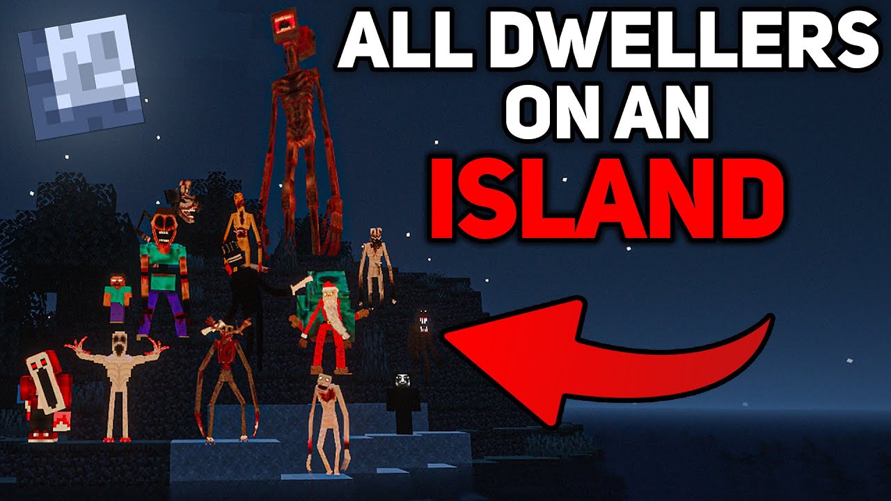 Surviving ALL of Minecraft's DWELLERS on an Island! - YouTube
