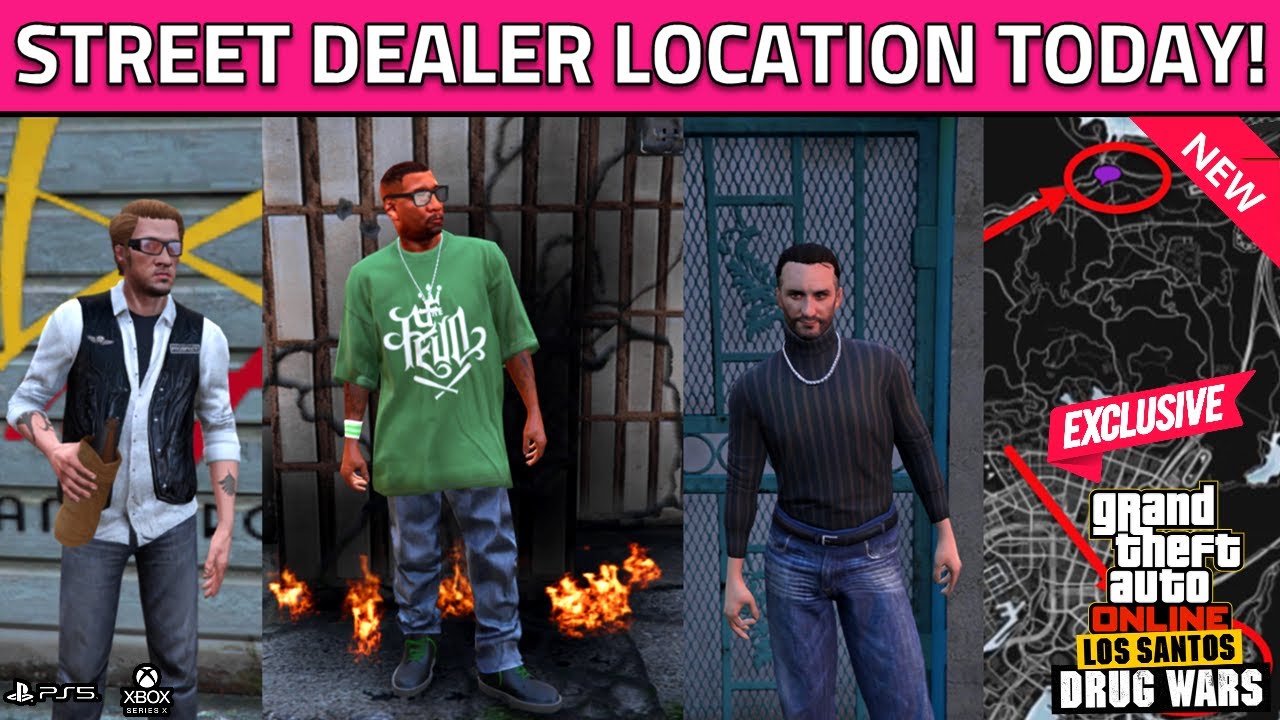 Where To Find Street Dealers Locations TODAY In GTA 5 Online! New ...