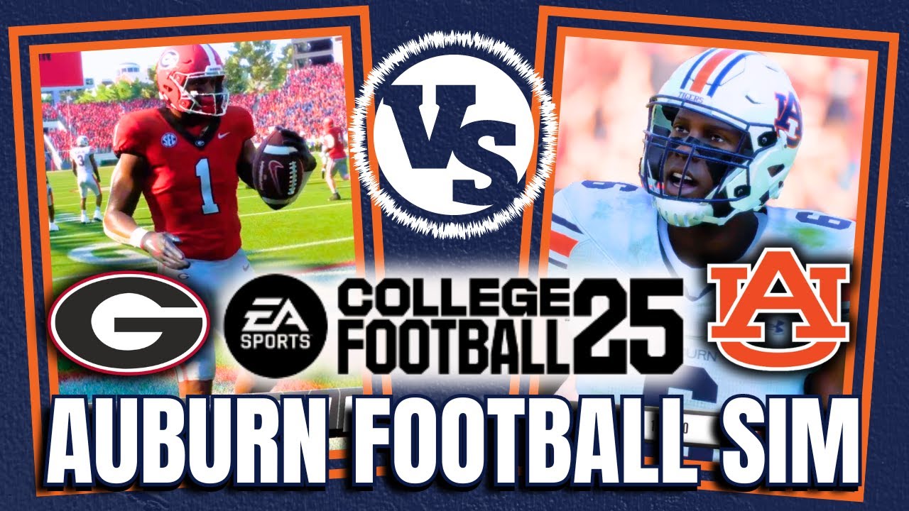 Auburn vs. Georgia Simulation | Week 6 | COLLEGE FOOTBALL 25 - YouTube