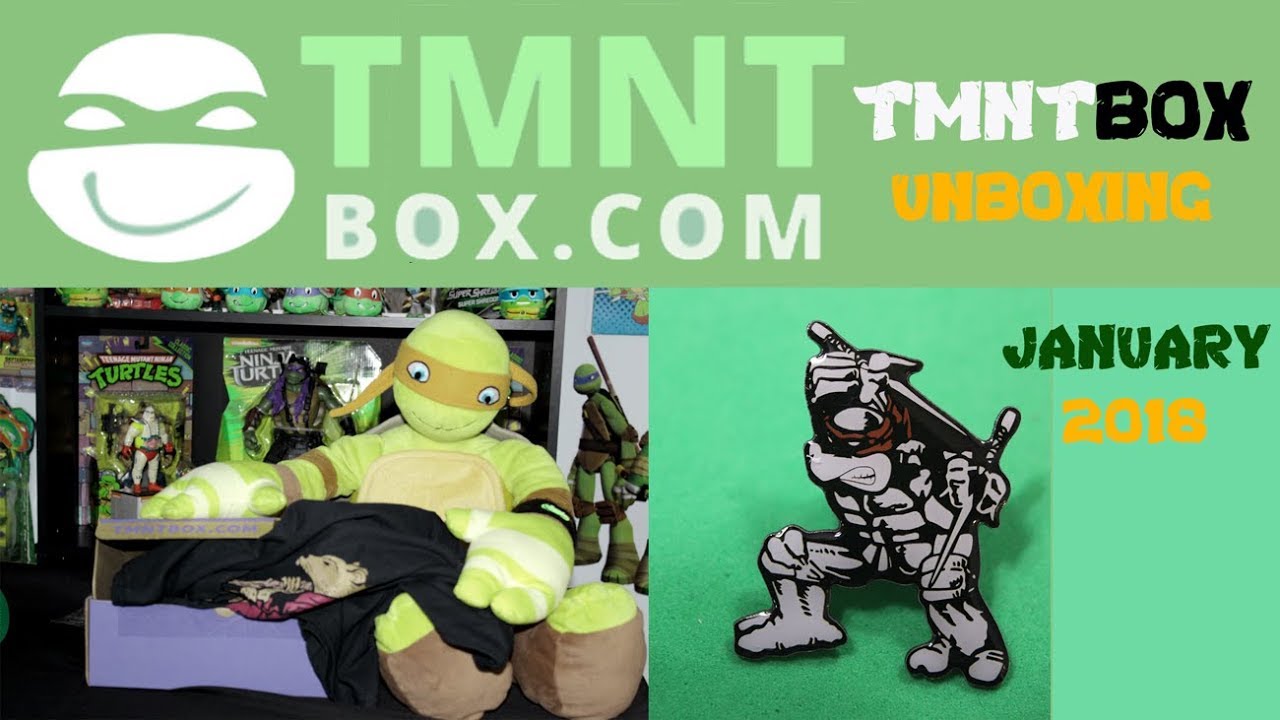 TMNT BOX Unboxing - January 2018 Ninja Turtles Subscription Box - YouTube