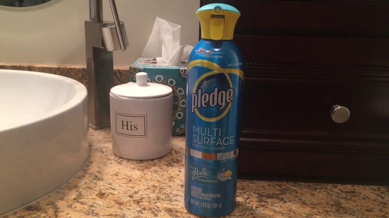 Cleaning the Furniture with Pledge Multi Surface Cleaner/Swiffer ...
