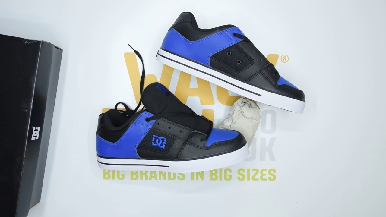 DC Shoes Pure - Blue Black White - Unboxing | Walktall - YouTube