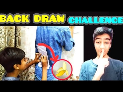 Draw On My Back Challenge 😂 - YouTube