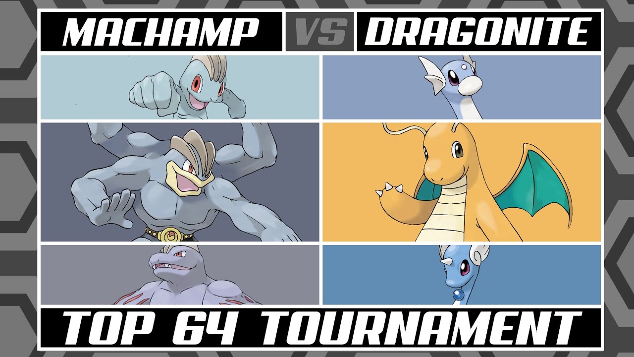 MACHAMP vs DRAGONITE | Top 64 Pokémon Tournament: Battle #13 | Kanto ...