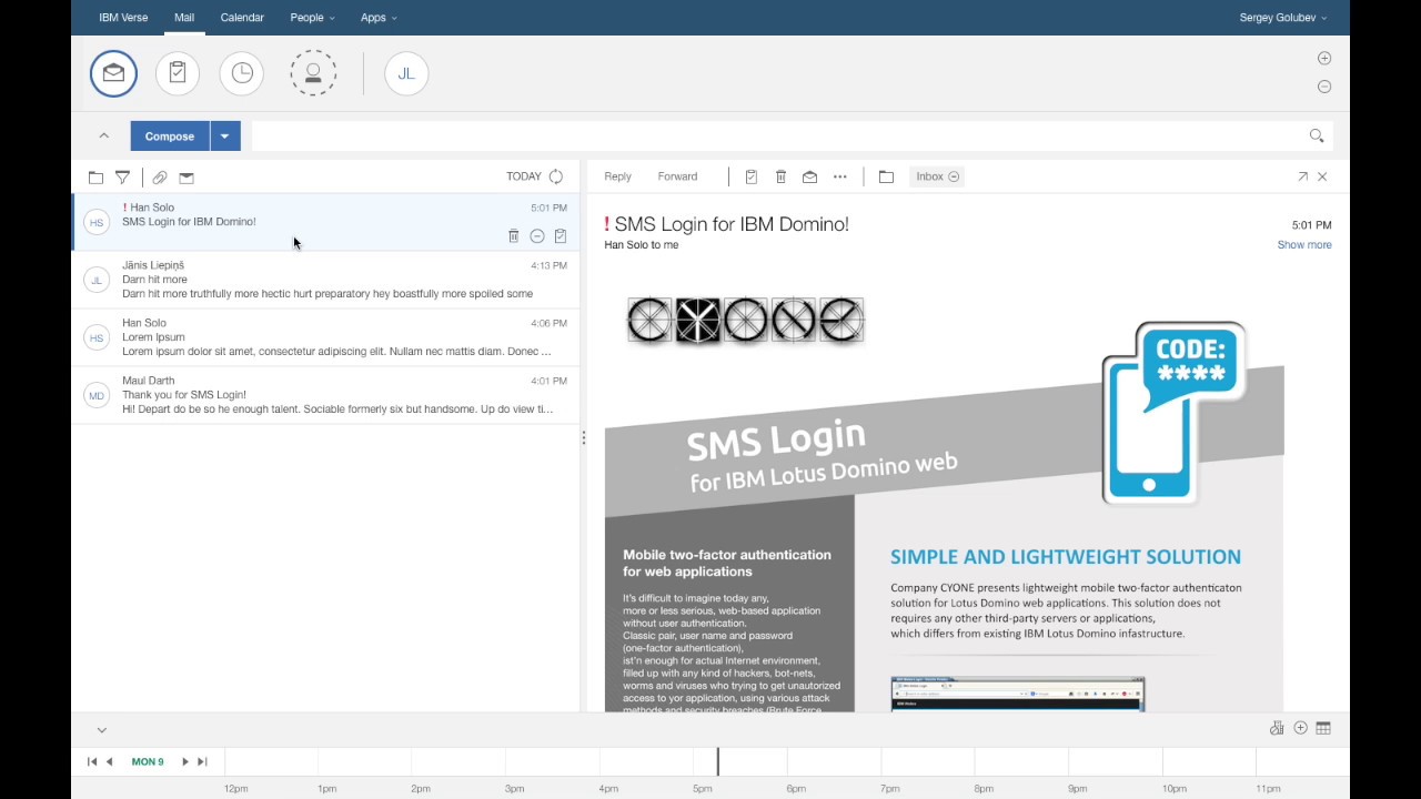 Using SMS Login with Google Authenticator TOTP for IBM Verse - YouTube