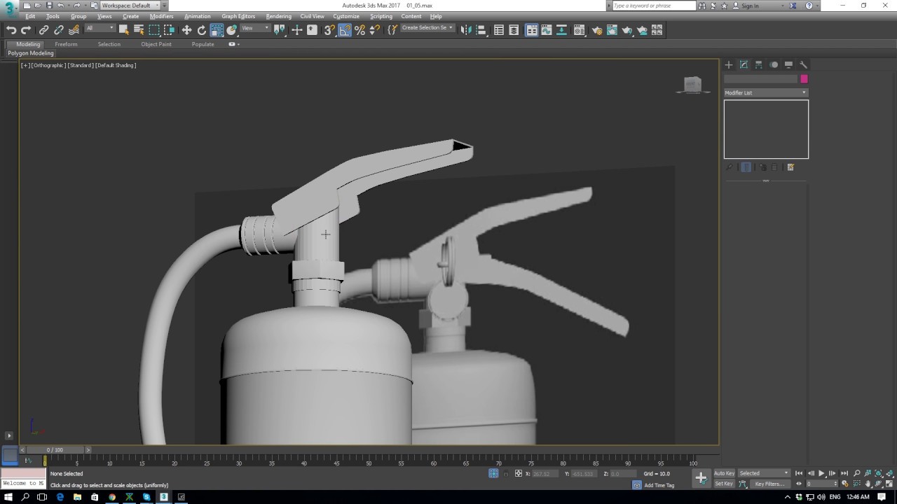 Modeling fire extinguisher 3ds max tutorial part 2 - YouTube