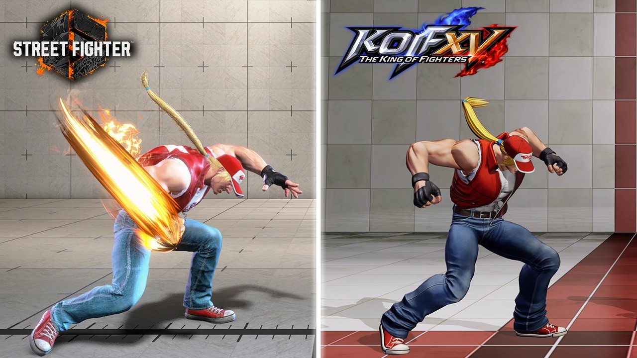SF6 vs KOF XV Terry Bogard Comparison - YouTube