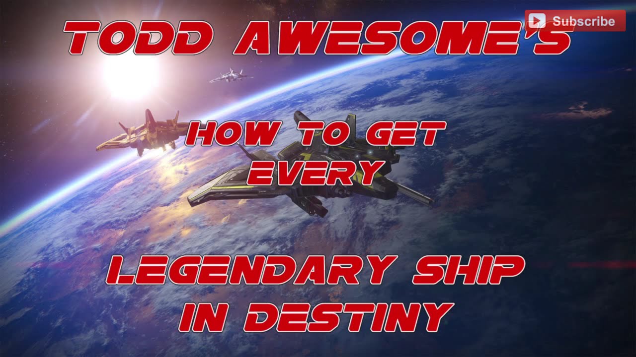 Destiny: How to get every Legendary Ship - YouTube