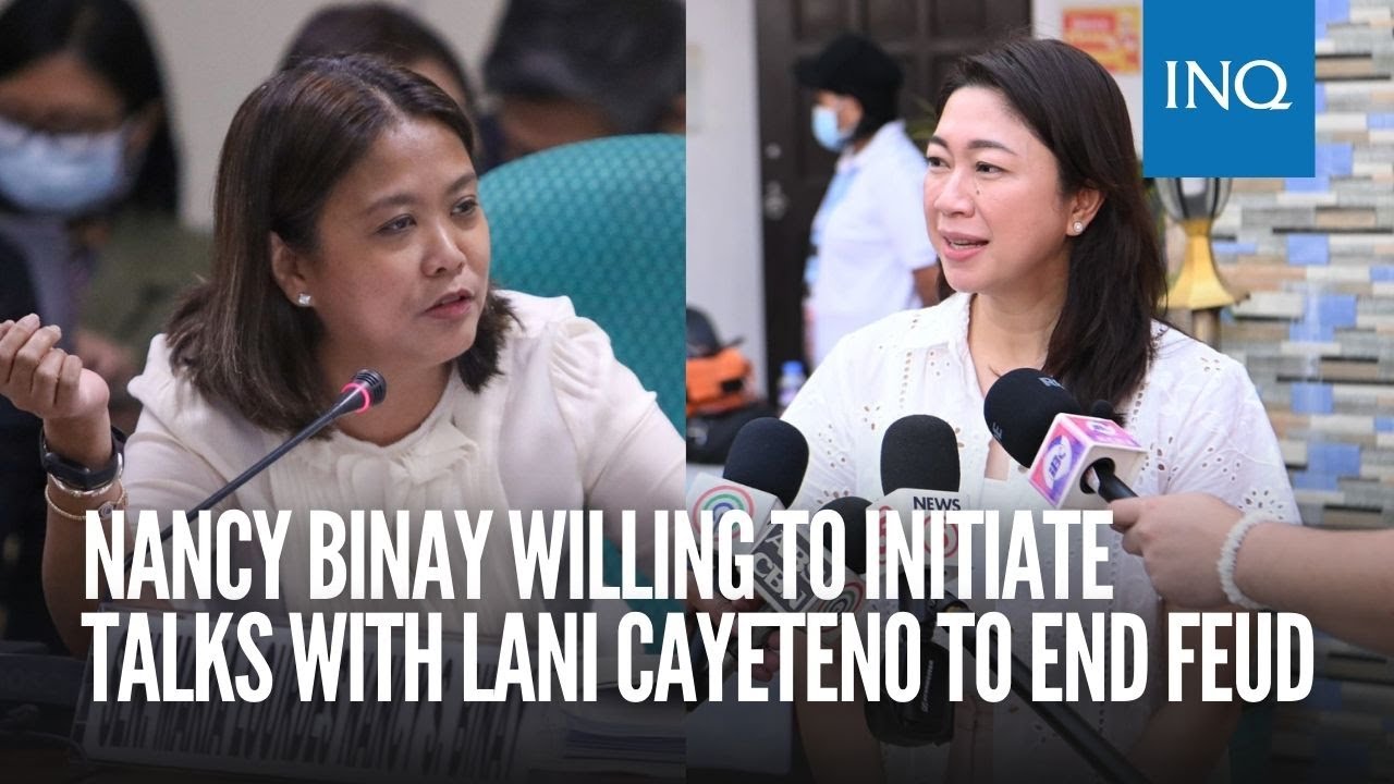 Nancy Binay willing to initiate talks with Lani Cayeteno to end feud - YouTube