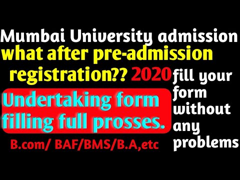 mumbai University admission 2020|mumbai University form filling ...