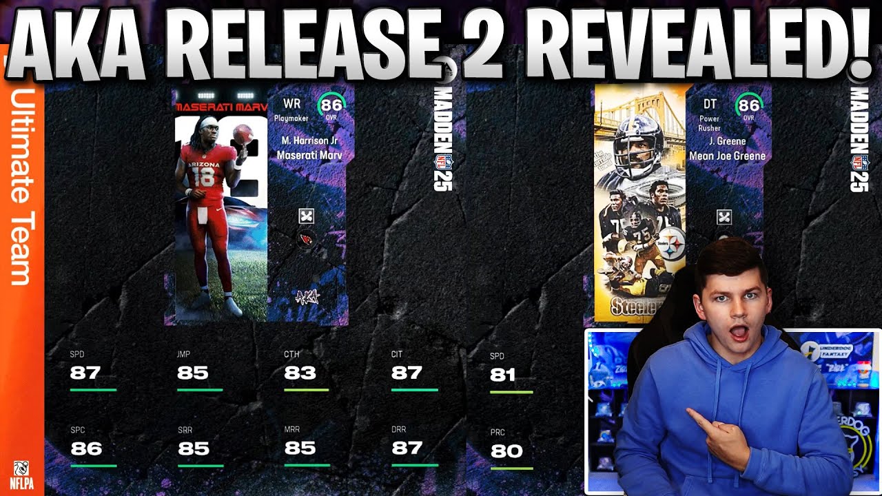 AKA RELEASE 2 REVEALED! 87 SPEED MARVIN HARRISON JR, MEAN JOE, VERNON ...