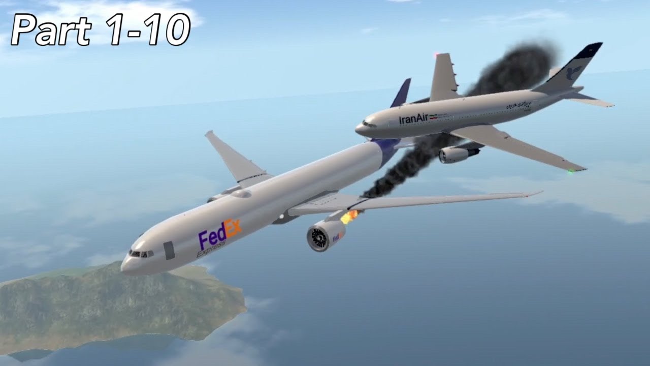 Mid-Air Collision Compilation in SimplePlanes Part 1-10 Mega-compilation - YouTube