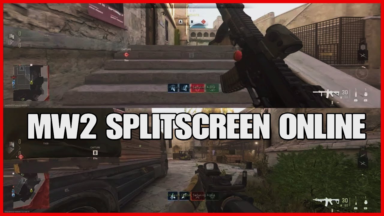 HOW TO PLAY SPLITSCREEN ONLINE - COD MW2 - YouTube