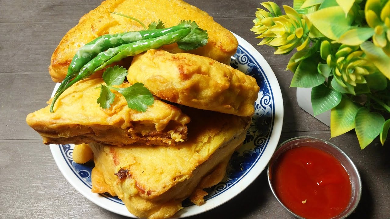 Bread Pakoda Recipe | ब्रेड पकोड़ा हलवाई स्टाइल | How to make Bread ...