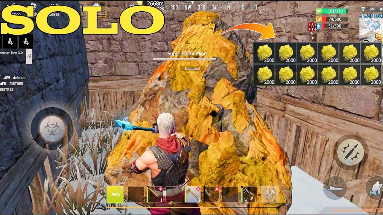 Solo journey - Solo Lucky super sulfur mine Bloody Part 1-Last Island ...