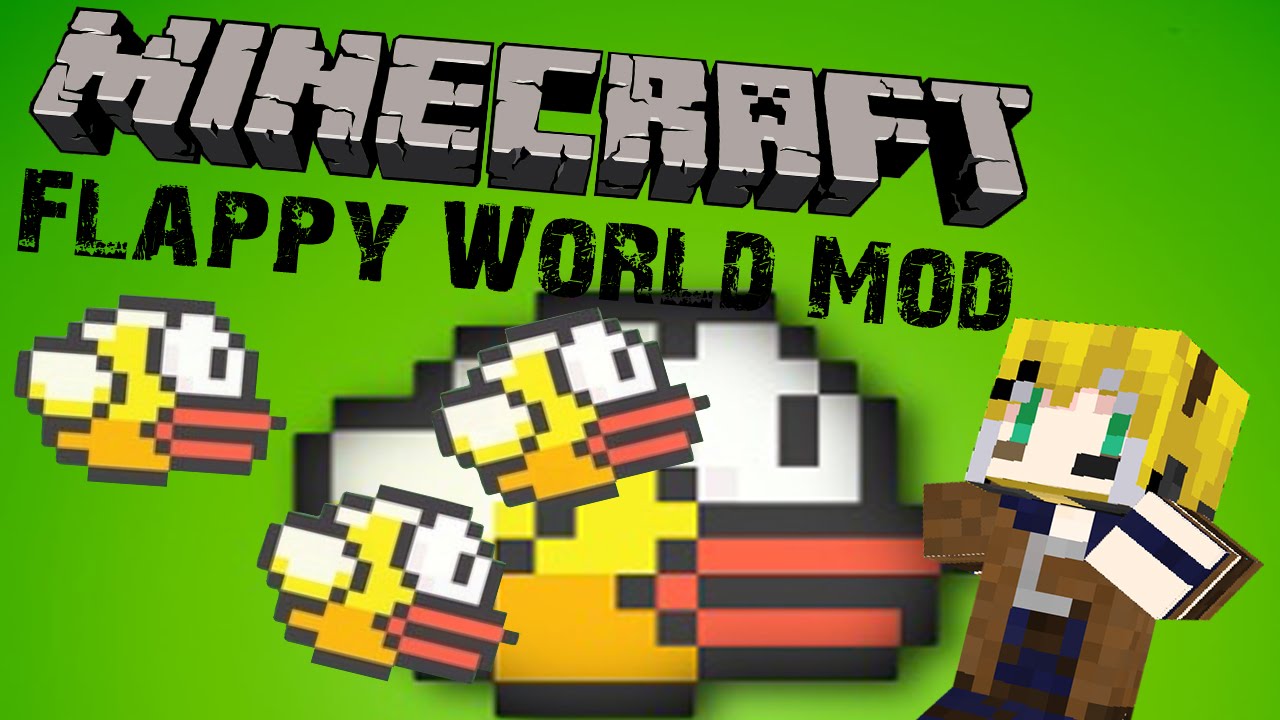 Minecraft Mod รีวิว - Flappy World Mod - YouTube