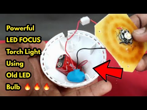 How to make a Powerful LED Torch || Brilliant idea || LED Torch || How ...