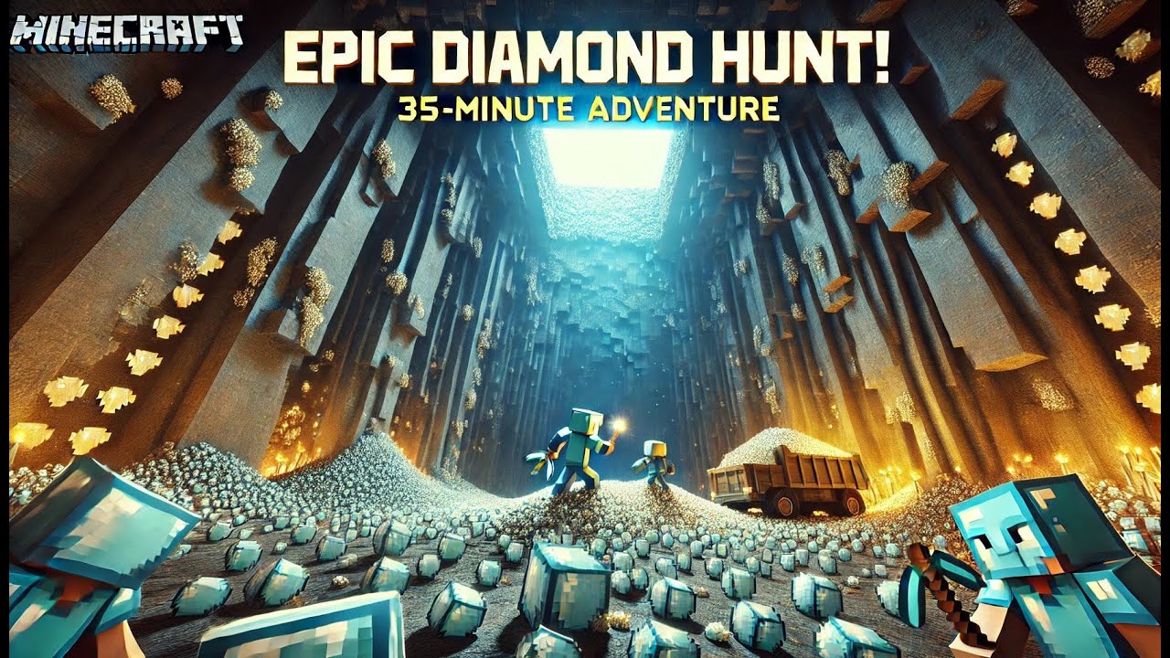 💎 Epic 35-Minute Minecraft Showcase - Digging for Diamonds in a Massive ...