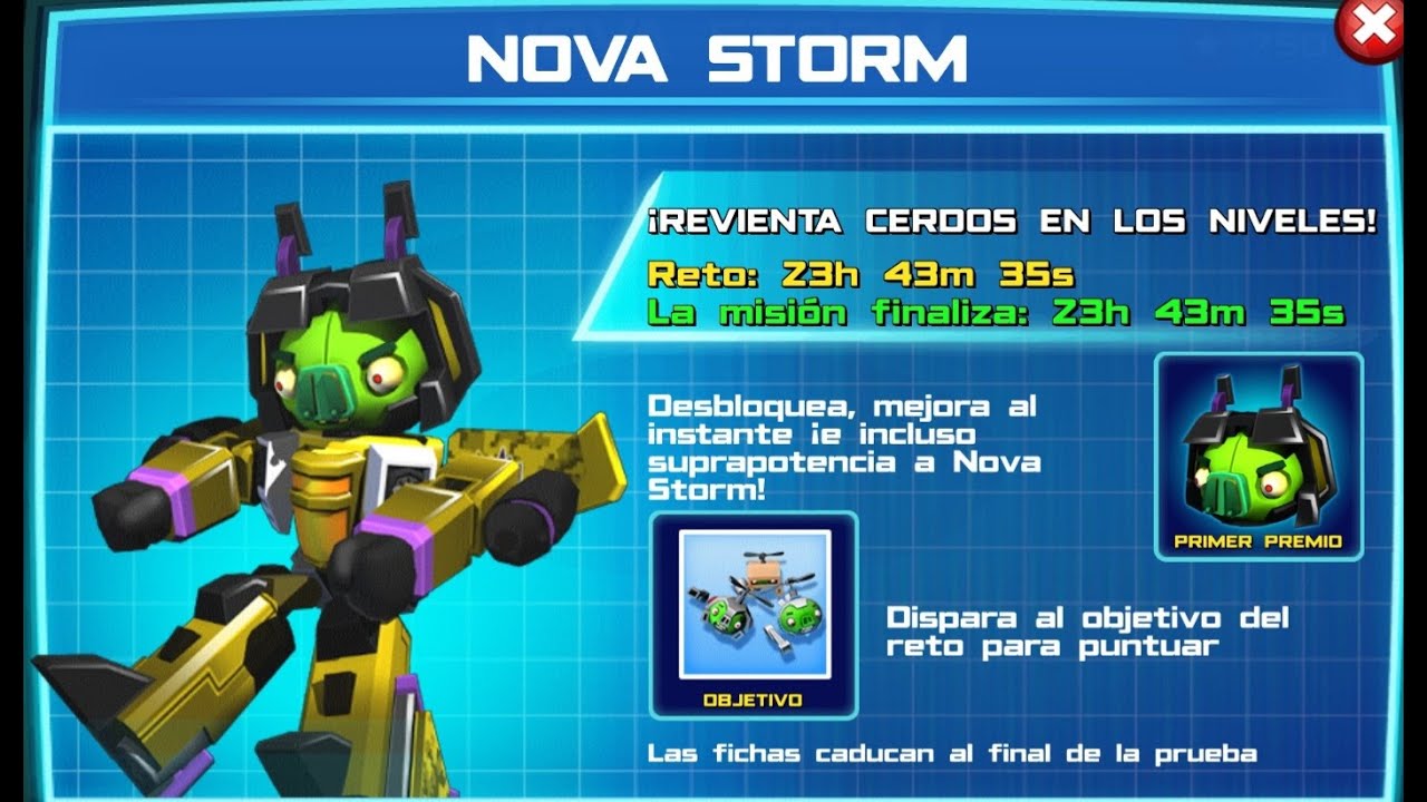 angry birds transformers nuevo evento de nova storm dia 6 (cosmos ...