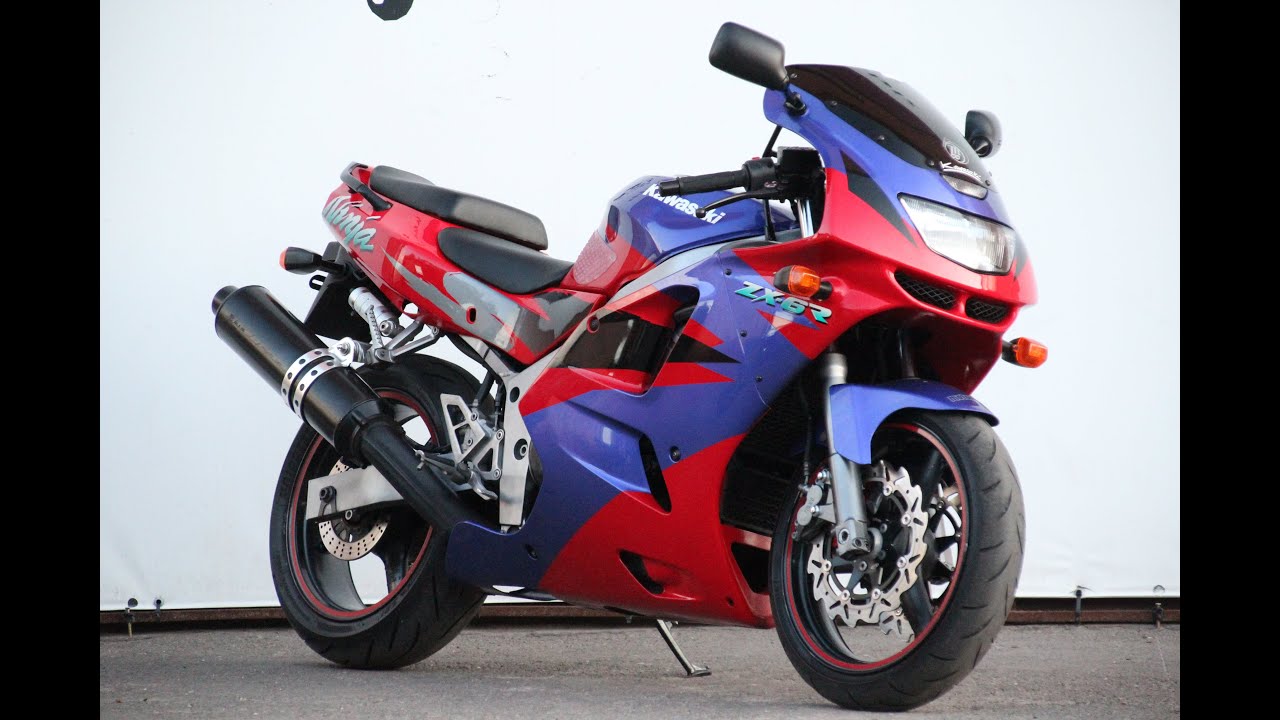 МОТОБАЗА.№ 1374 Kawasaki ZX-6 R 1996 год.WWW.MOTOBAZA.BIZ - YouTube