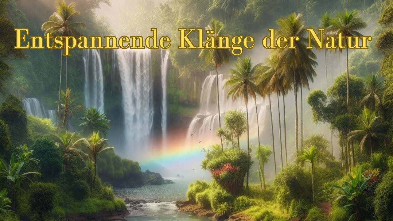 Innere Ruhe finden: Tropischer Wasserfall Entspannungsreise - YouTube