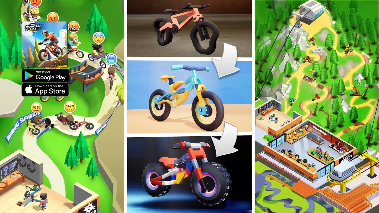 Mountain Bike Park-Tycoon Game Gameplay (Android, IOS) - YouTube