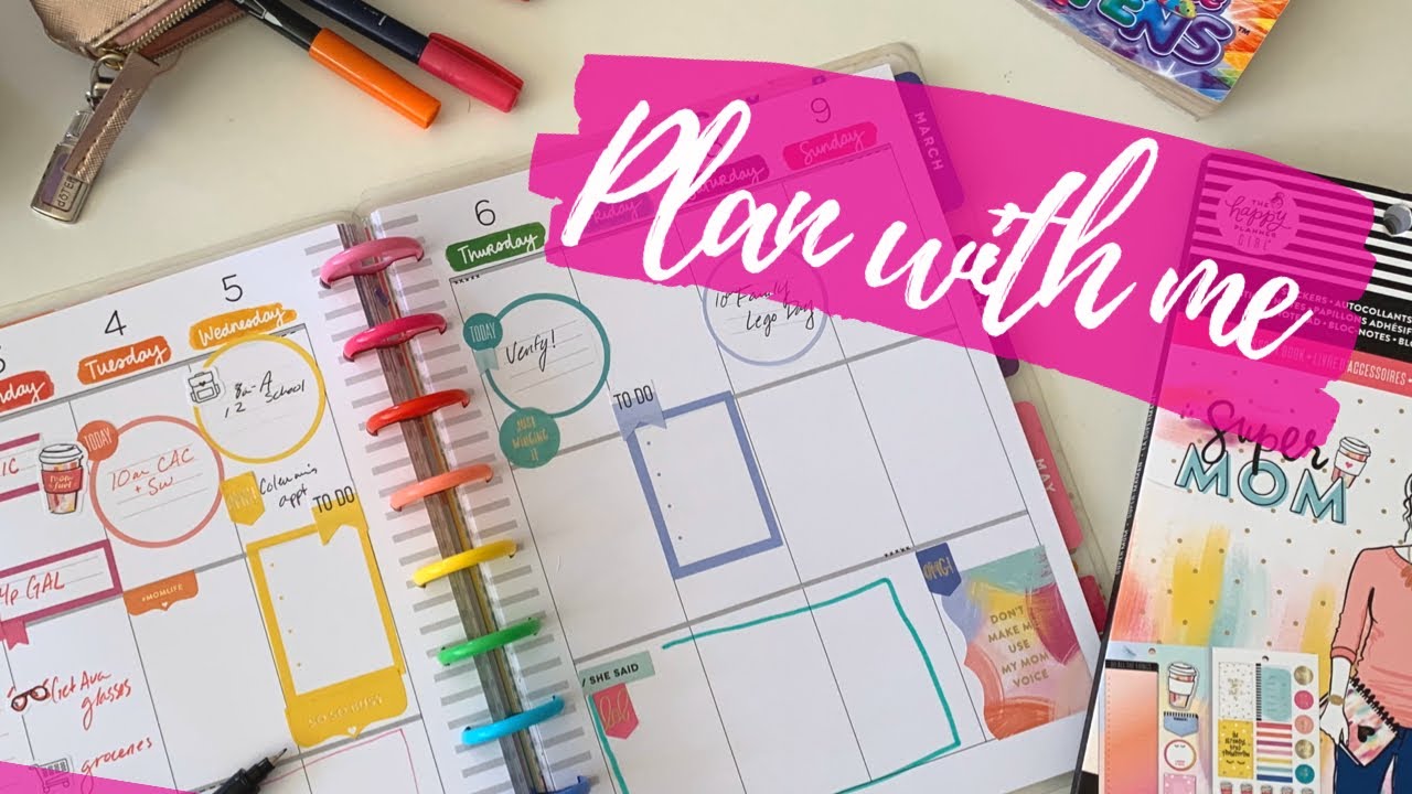 PLAN WITH ME // Classic vertical layout - YouTube