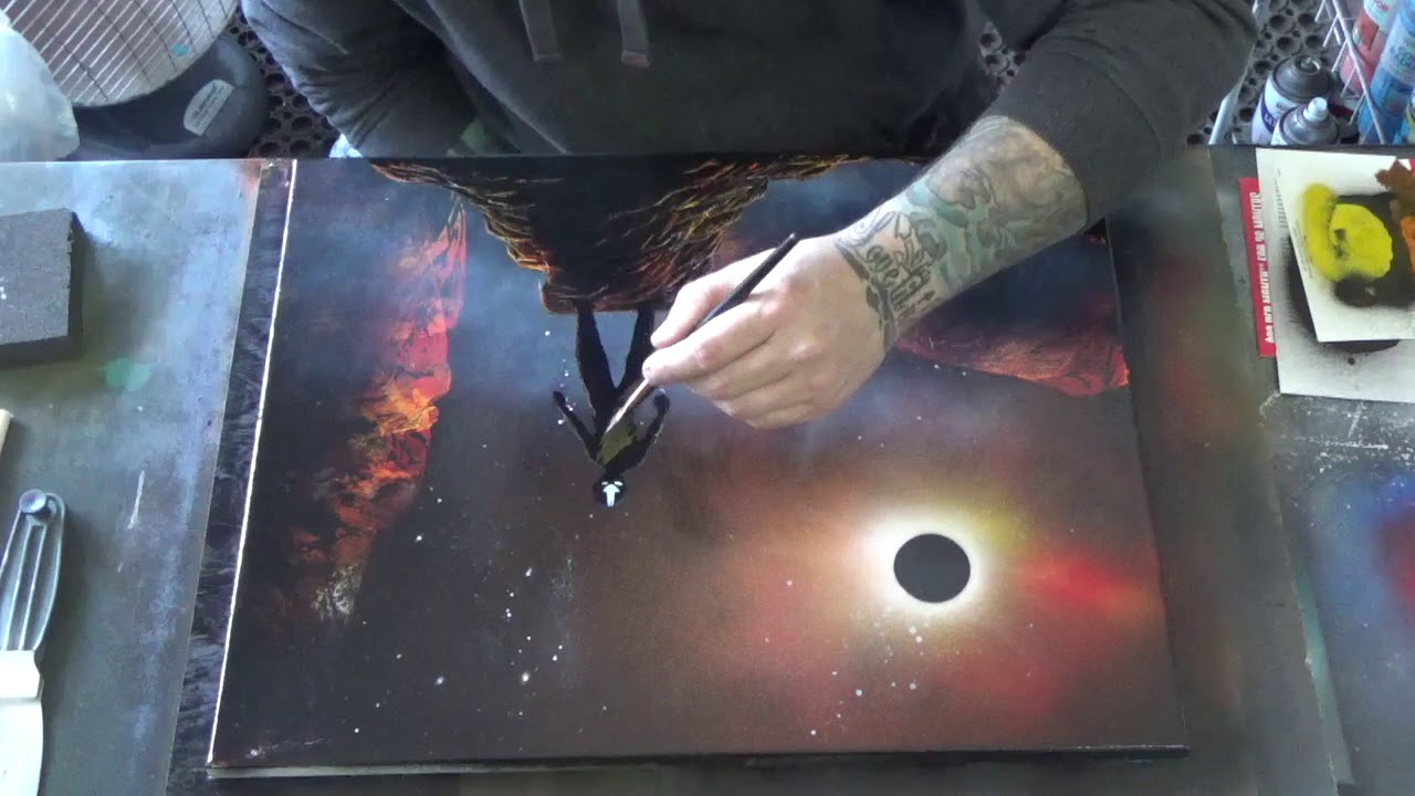 AVATAR vs FIRELORD / Spray Paint Art / Markus Fussell - YouTube