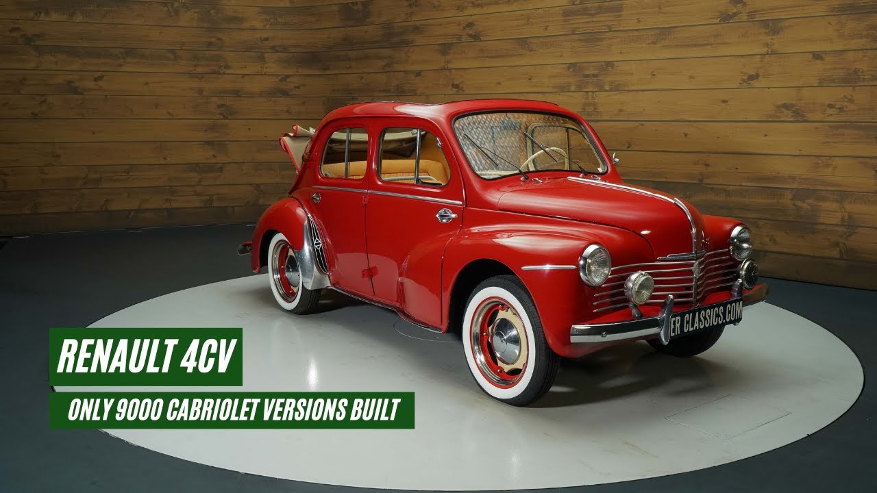 Renault 4CV Cabriolet | Restored | Very rare | 1951 -VIDEO- www ...