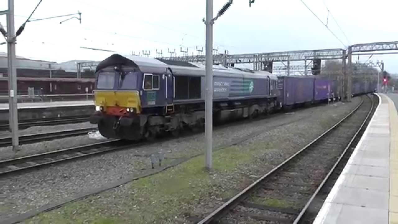 DRS Class 66 No 66305 on 4S44 Daventry - Coatbridge @ Crewe - 13.11.14 ...