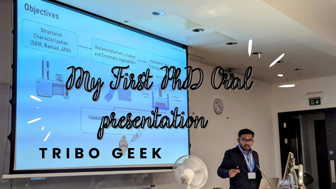First Oral presentation as PhD student - YouTube