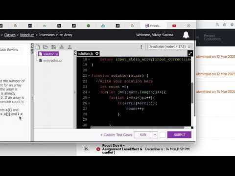 Inversions in an Array| 2023 03 14 at 2 08 20 AM - YouTube