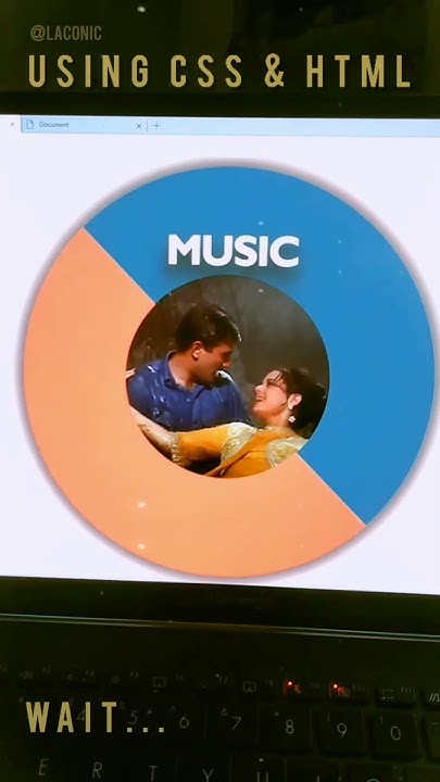 Music Player Style using HTML & CSS 🔥 | CSS tutorial + Code | vsCode | #laconic #shorts #css ...