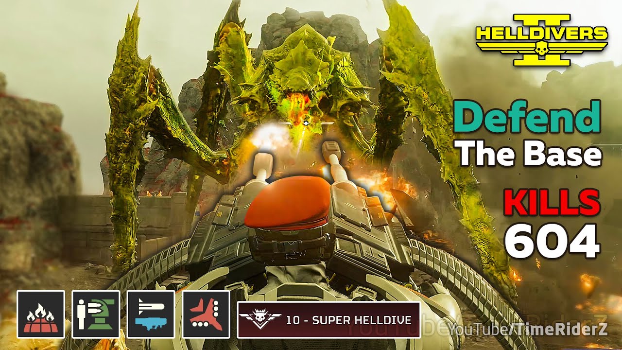 Helldivers 2: The Bugs are Breaching! Defend the Base at All Costs! [4K ...