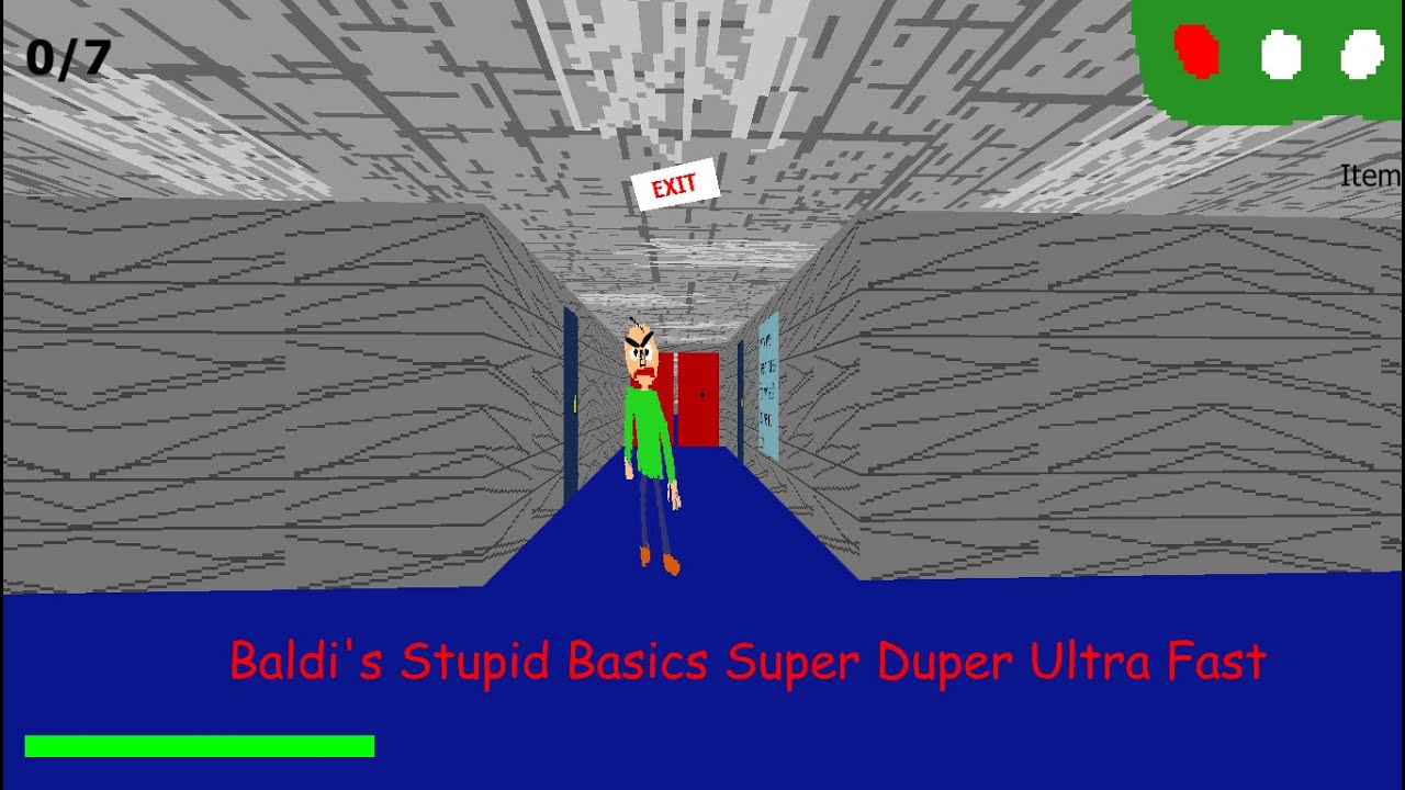 Baldi's Stupid Basics Super Duper Ultra Fast - YouTube