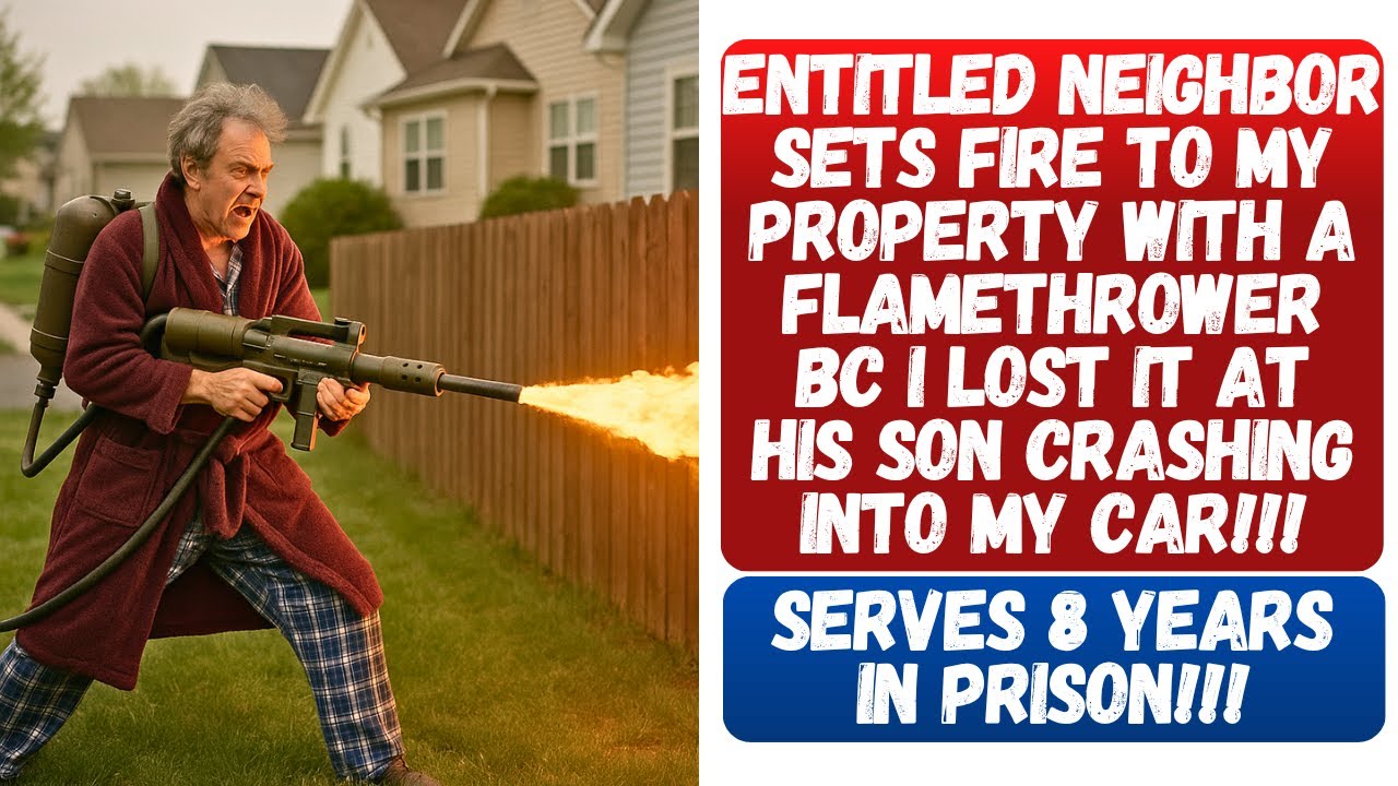 ENTITLED NEIGHBOR SETS FIRE TO MY FENCE & YARD USING FLAMETHROWER AFTER ...