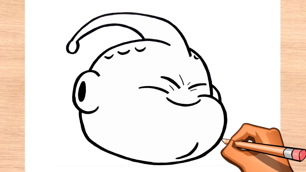 How to Draw Majin Buu easy - Drawing Step by Step - YouTube