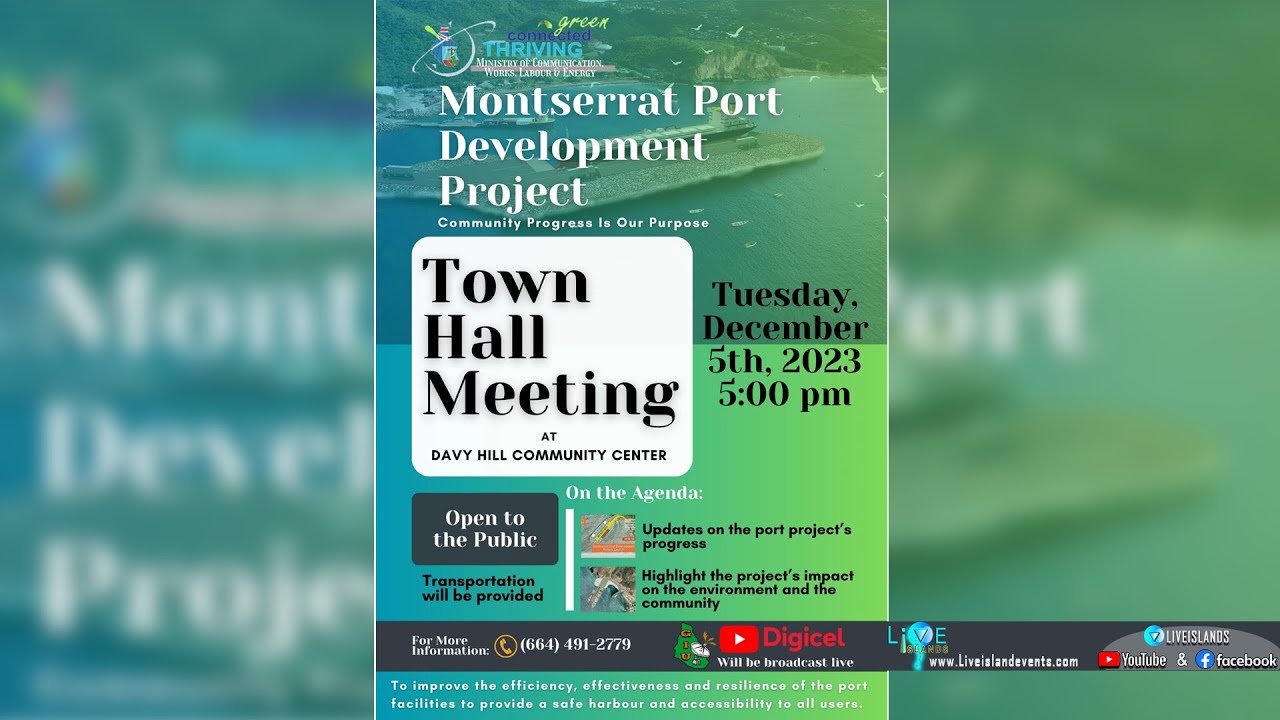 Montserrat Port Development Project - Town Hall Meeting - YouTube