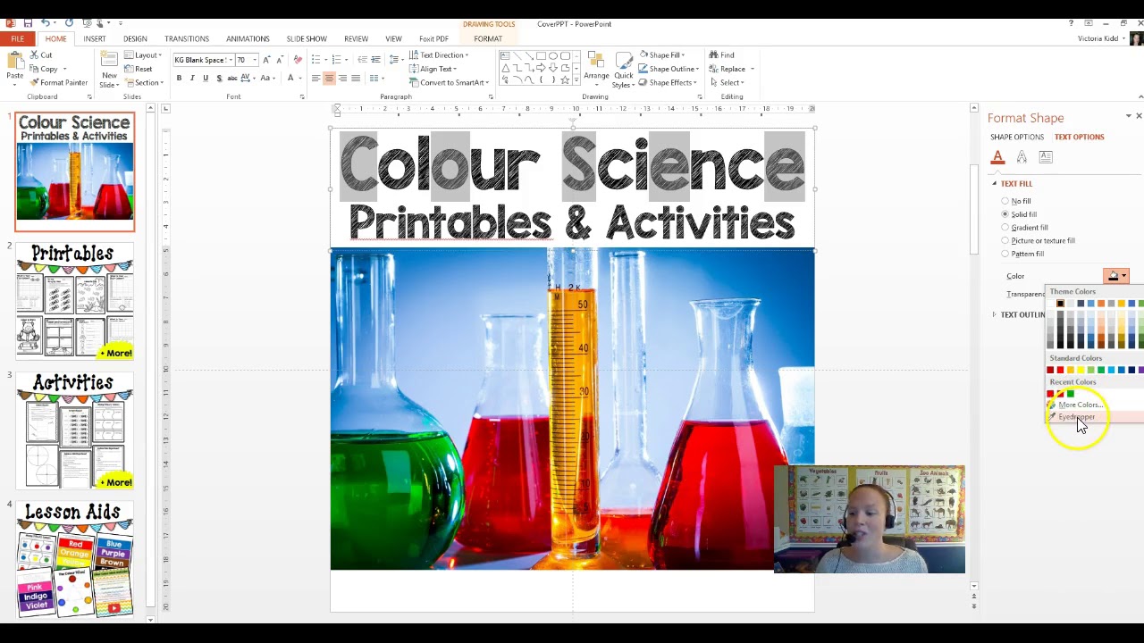 PowerPoint Like a Pro #1: Using Eyedropper to Match Colors Perfectly ...