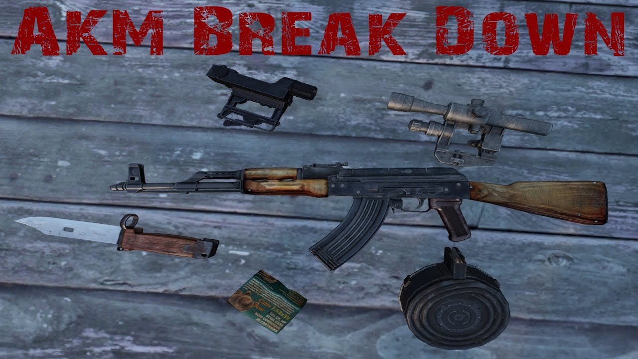 AKM Weapon Break Down DayZ - YouTube