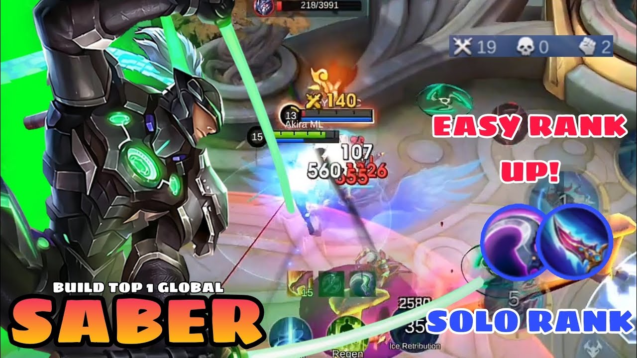 FAST RANK UP | SABER BEST BUILD 2024 | SOLO RANK SABER GAMEPLAY ...