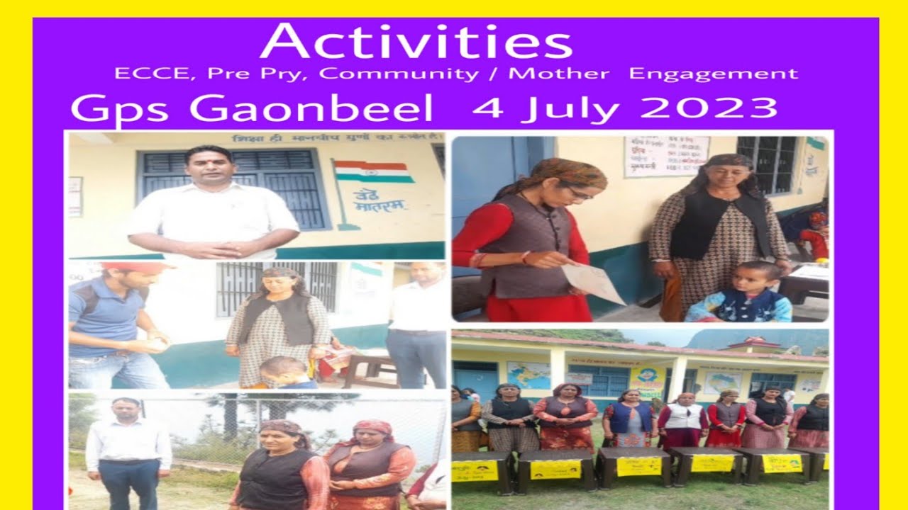 Activities || ECCE,Community,Mother Engagement || Gps Gaonbeel || 04 ...